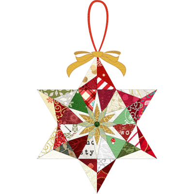 Patchwork Star Christmas Ornament Quilt Pattern – EPP and Applique PDF